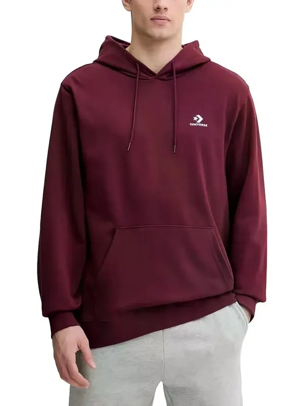 CONVERSE Logo Hooded Sweatshirt - Red