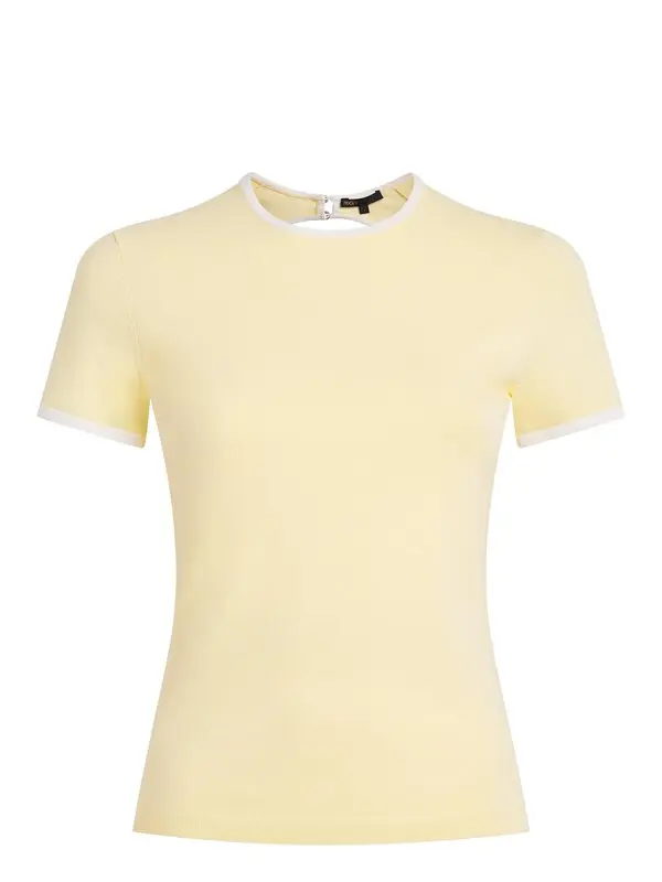 Maje Keyhole T-shirt - Yellow