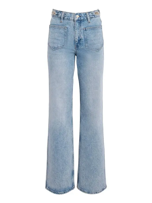 Maje High-rise Straight Jeans - Blue