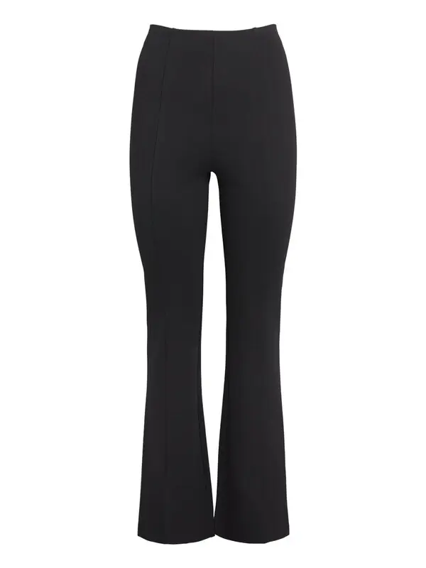 Maje Flared Slit Trousers - Black
