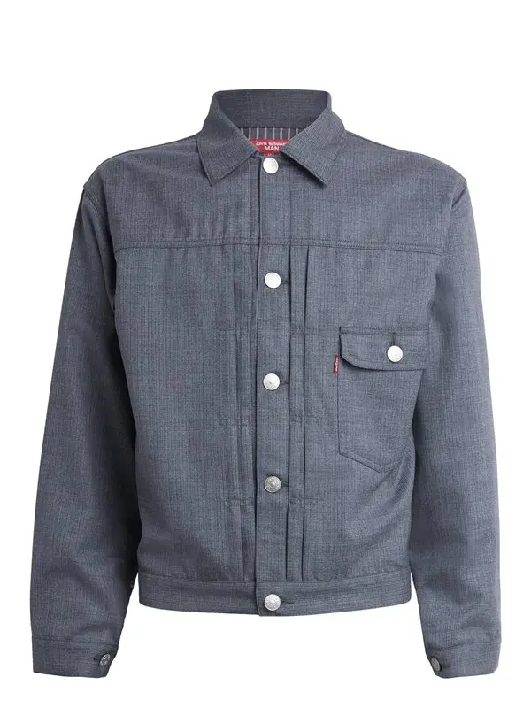 Junya Watanabe Wool Trucker Jacket - Grey
