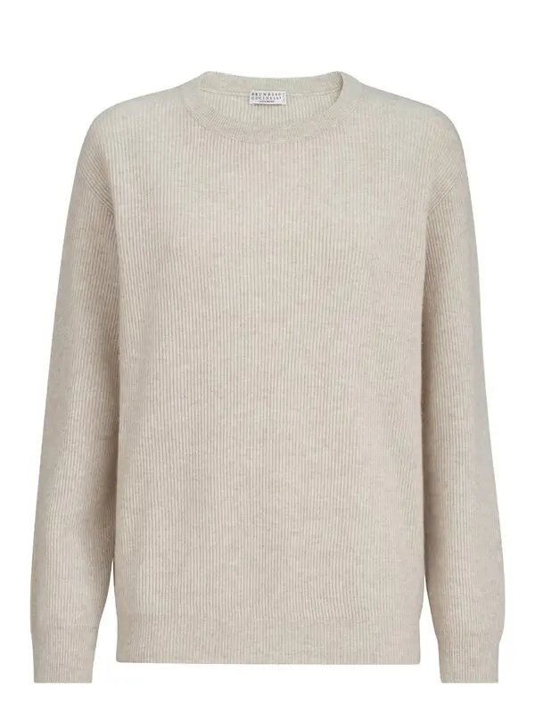 Brunello Cucinelli Cashmere Sweater - Beige