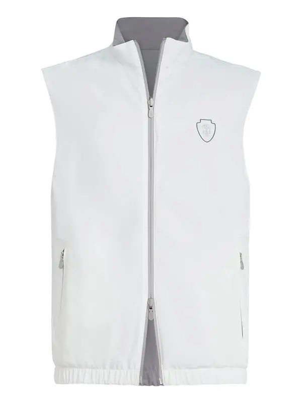Brunello Cucinelli Technical Crest Reversible Gilet - White