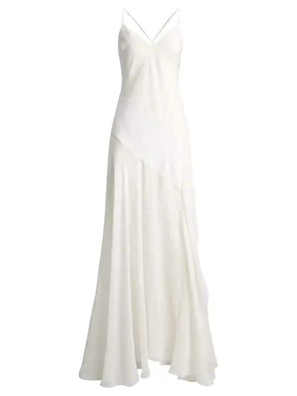 Ralph Lauren Hughes Maxi Slip Dress - White