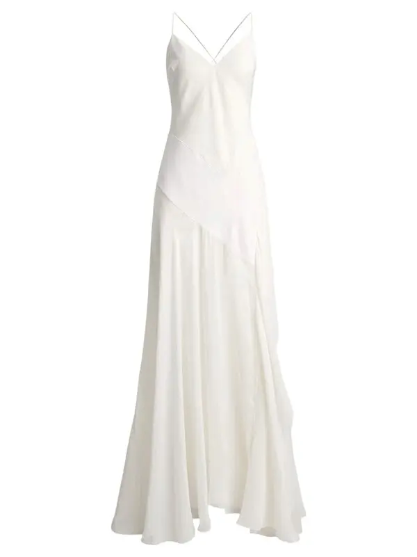 Ralph Lauren Hughes Maxi Slip Dress - White