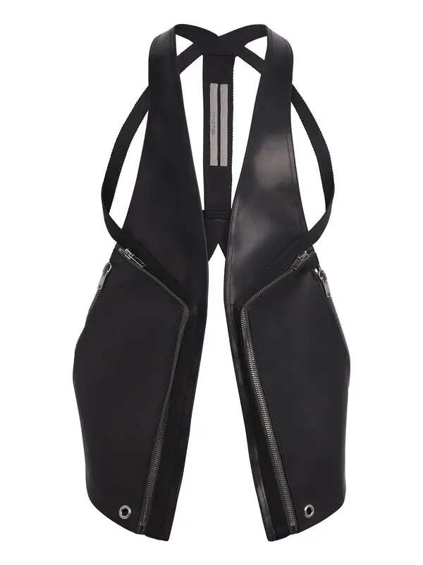 Rick Owens Temple Bauhaus Vest - Black