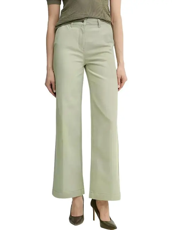 MORGAN Pclana Wide-leg Jeans - Green