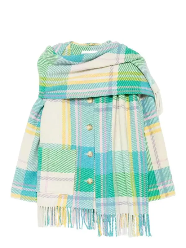 Mira Mikati Blanket Scarf Coat - Neutrals