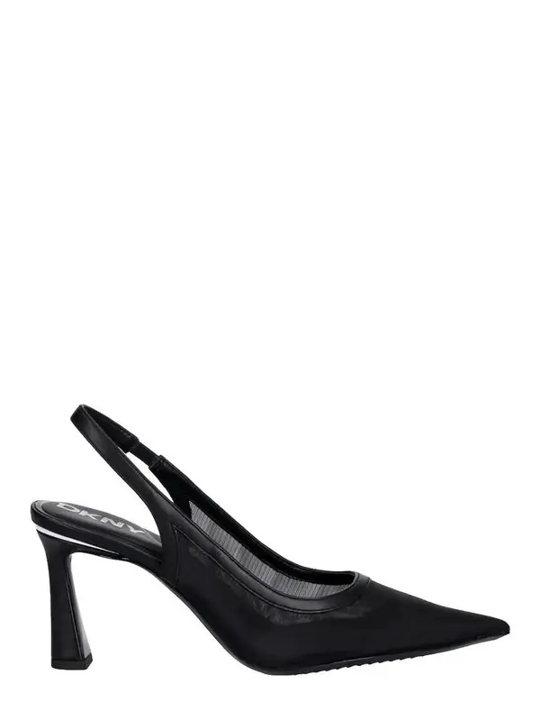 Dkny Slingback Mesh Pumps - Black