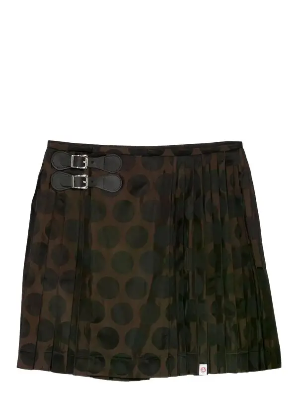 CHARLES JEFFREY Polka Dot Mini Skirt - Brown