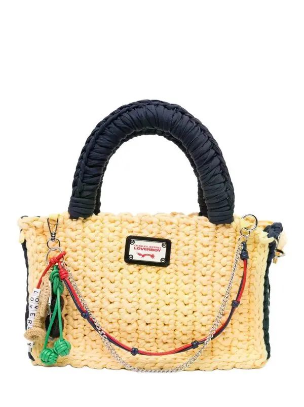 CHARLES JEFFREY Instrument-charm Tote Bag - Yellow