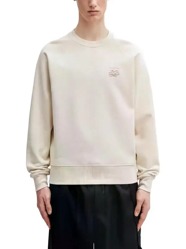 Filling Pieces Gowtu Knot Embroidered Sweatshirt - Neutrals