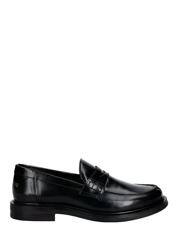 Filling Pieces Panelled Loafers - Black