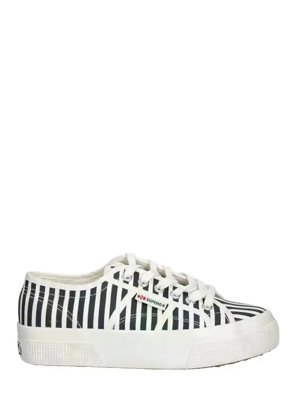 Superga 2740 Striped Platform Sneakers - Blue