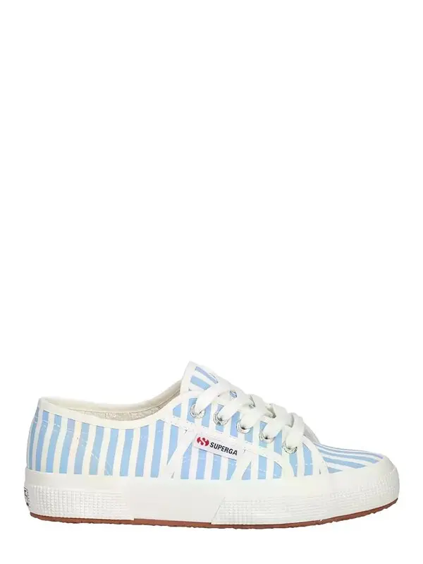 Superga 2750 Striped Lace-up Sneakers - White