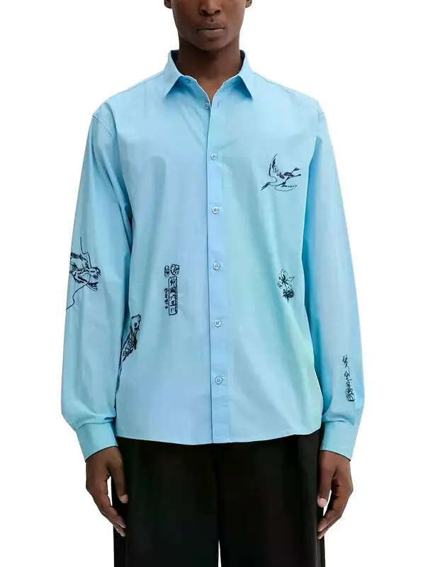Desigual Lucca Printed Shirt - Blue