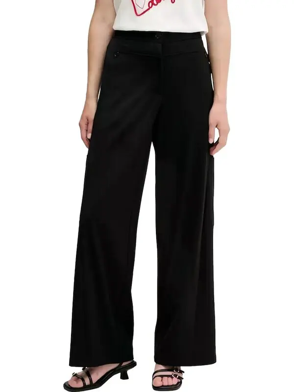 Desigual Buttoned Trousers - Black