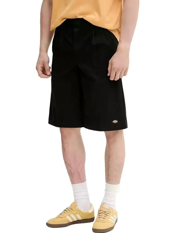 Dickies Pleated Logo Shorts - Black