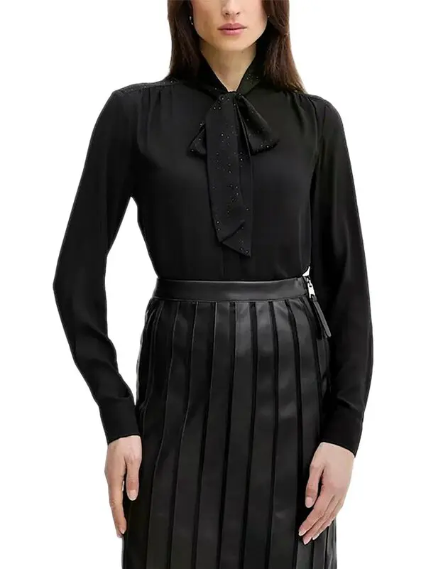 SILVIAN HEACH Tie-neck Blouse - Black