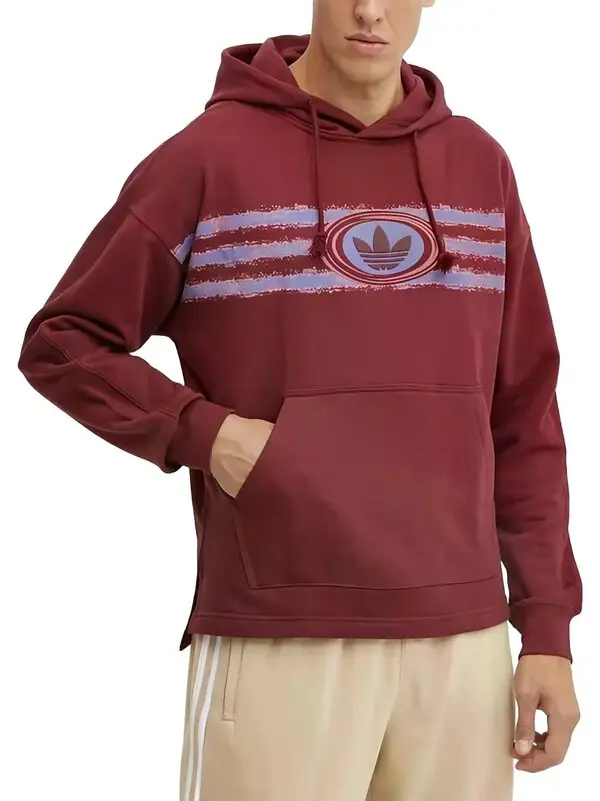 Adidas Graphic Hooded Sweatshirt - Red