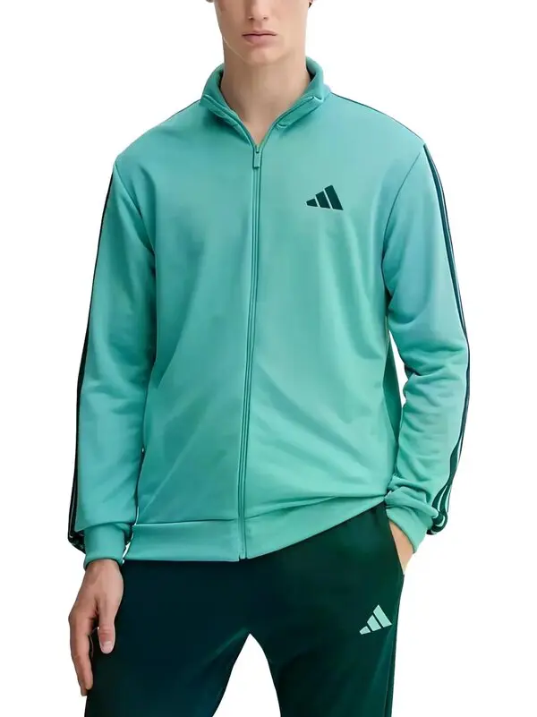 Adidas Striped Zip Jacket - Green