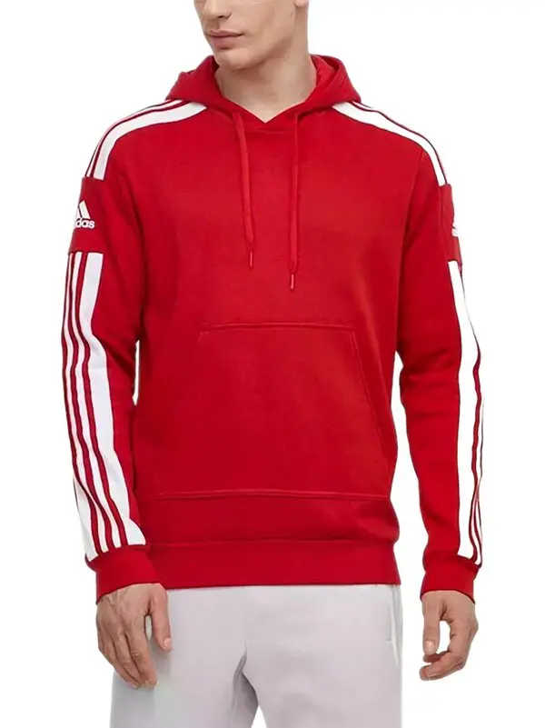 Adidas Striped Hoodie - Red