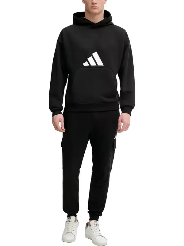 Adidas Future Icons 3 Bar Logo Hoodie - Black