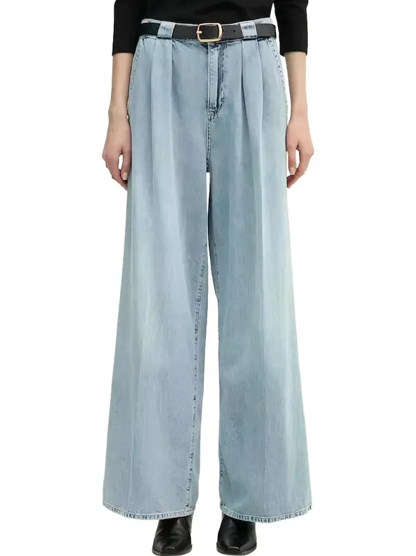 JOOP! Pleated Wide-leg Jeans - Blue