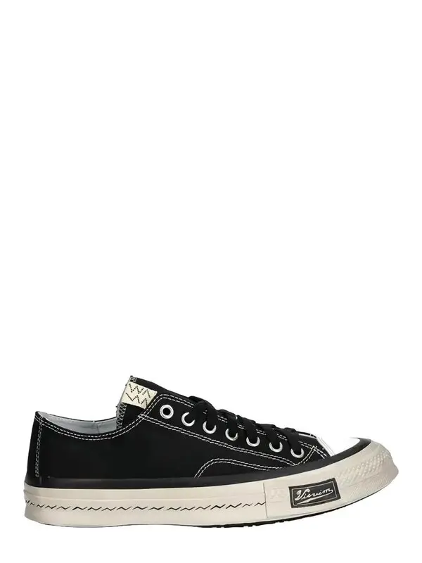 Visvim Contrast-stitch Sneakers - Black