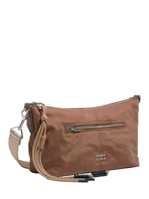 Bimba Y Lola Zip Tassel Mini Bag - Brown
