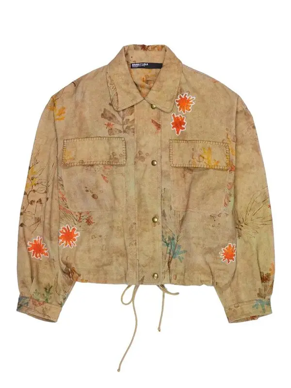 Bimba Y Lola Floral Print Jacket - Neutrals