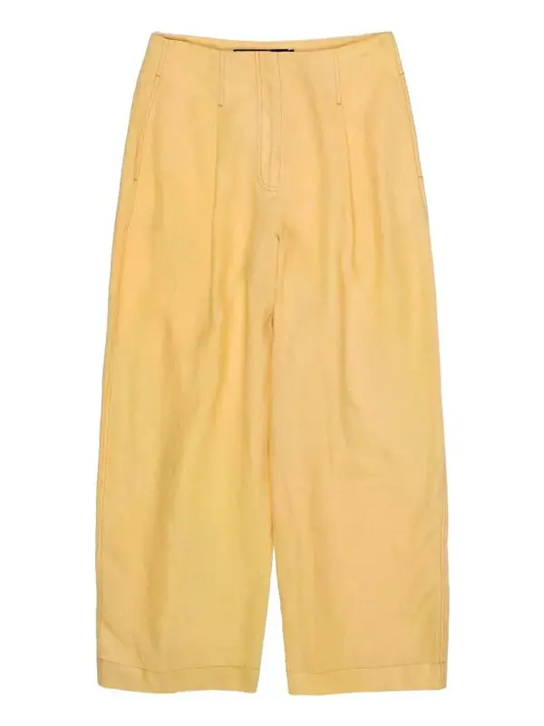 Bimba Y Lola Pleated Trousers - Yellow
