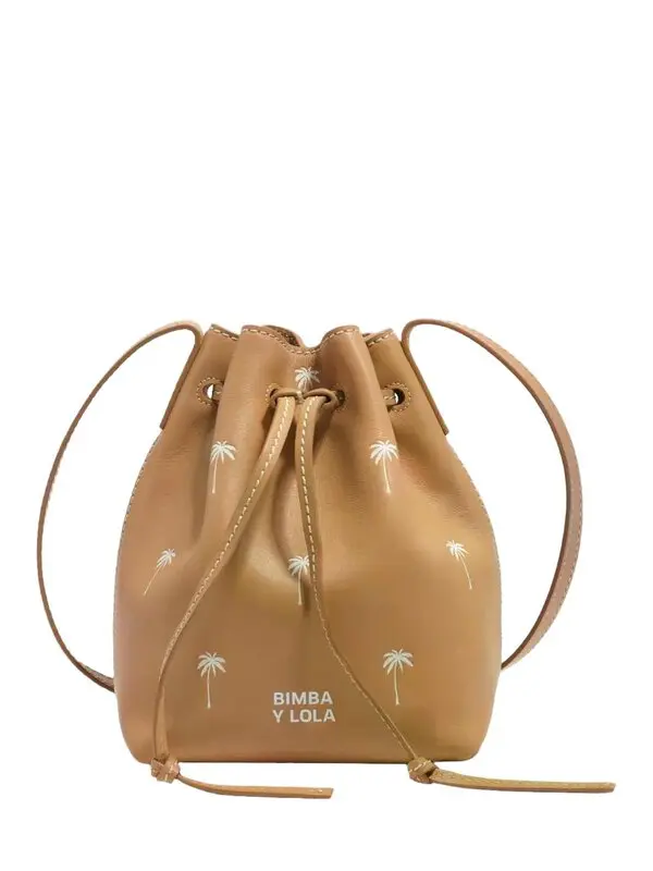 Bimba Y Lola Palm Print Mini Bag - Neutrals