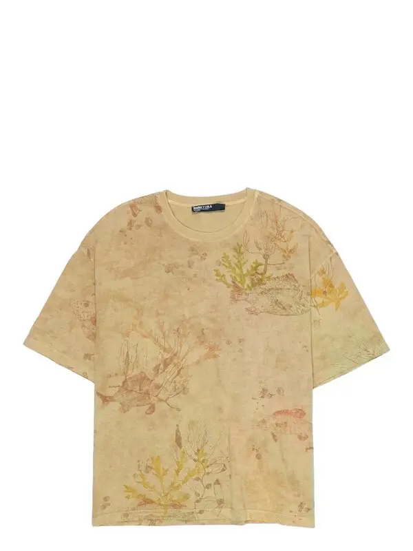 Bimba Y Lola Printed Relaxed T-shirt - Neutrals