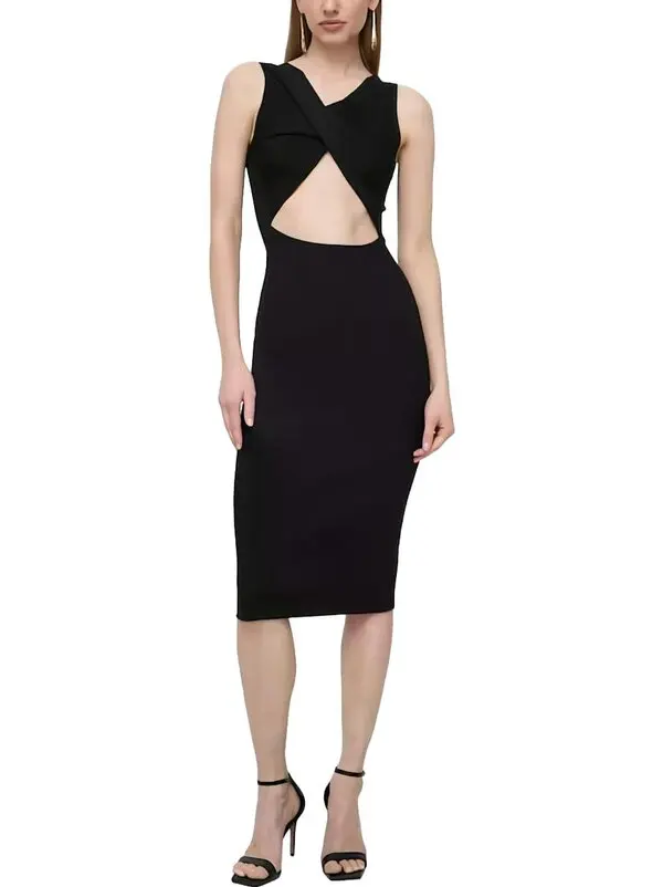 SILVIAN HEACH Cut-out Midi Dress - Black