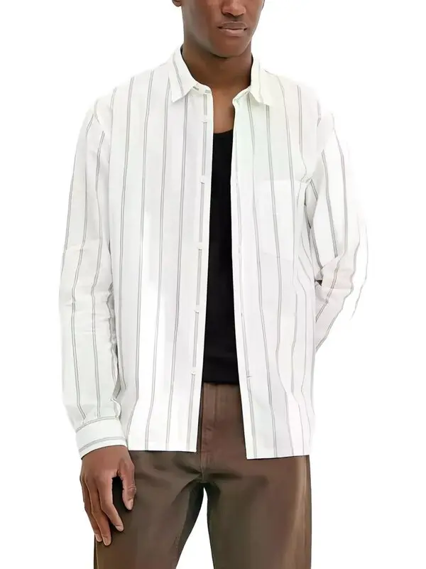 Marc O'polo Striped Patch-pocket Shirt - White