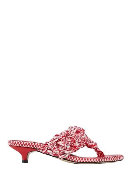 AMAMBAIH Leandra Thong Mules - Ivory Red