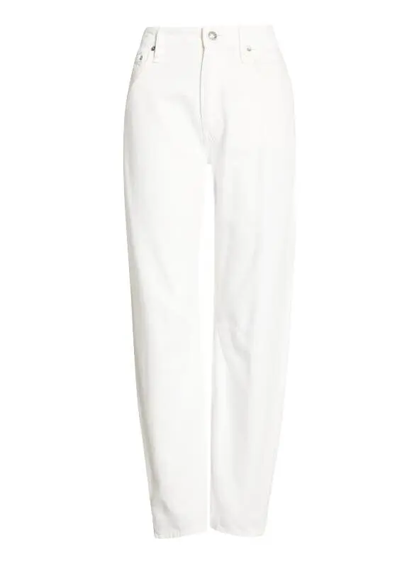 Rag & Bone Stevie High-waist Slim Tapered Jeans - White