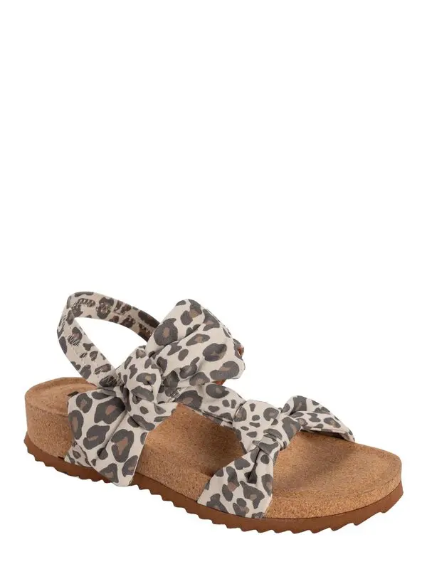MUK LUKS Pansy Sandal - Cream Leopard