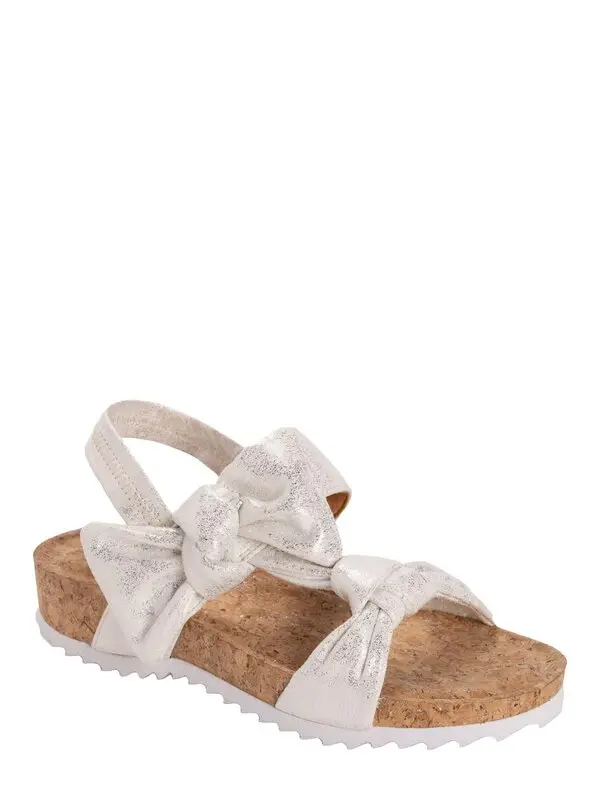 MUK LUKS Pansy Sandal - Silver