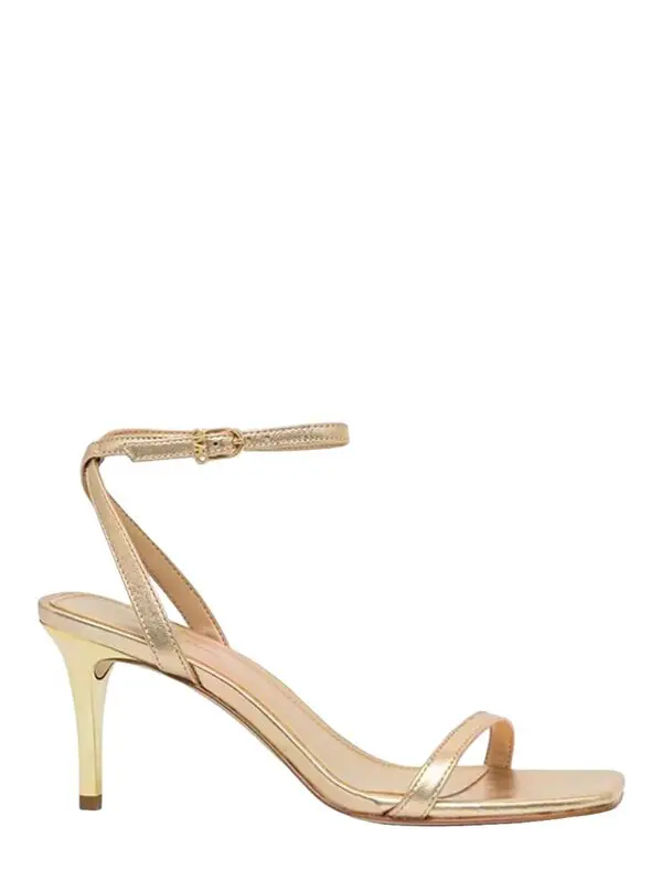 Michael Kors Buckle-strap Heeled Sandals - Gold