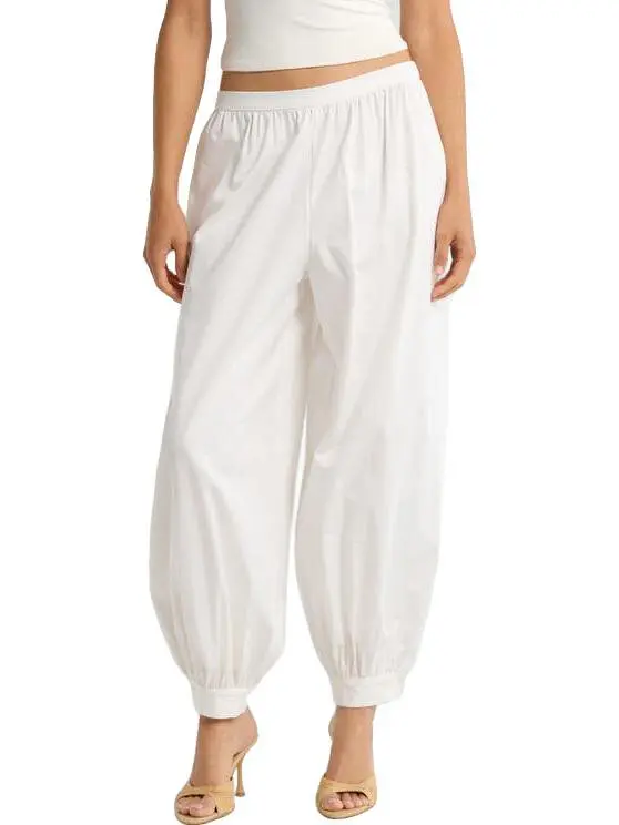 WAYF Remy Balloon Trousers - Ivory