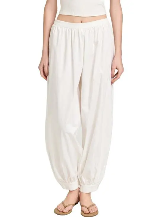 WAYF Remy Balloon Trousers - Ivory