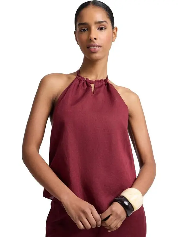 Onia Handkerchief Top - Dark Cherry