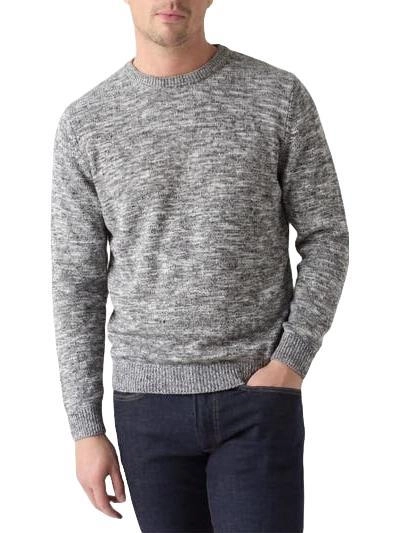 Robert Talbott Robbins Linen-silk Crewneck Sweater - Gray