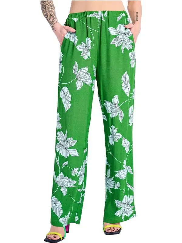 Alembika High-rise Straight Leg Pants - Green