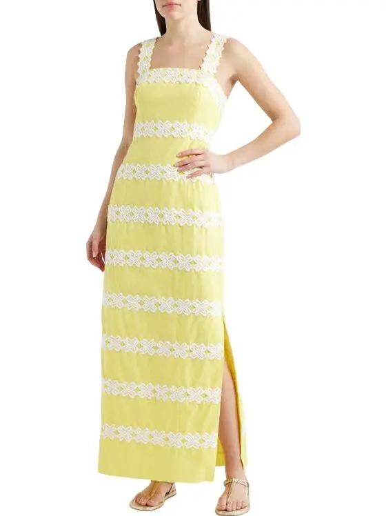 Lilly Pulitzer® Davis Estelle Sleeveless Column Dress - Estelle Yellow