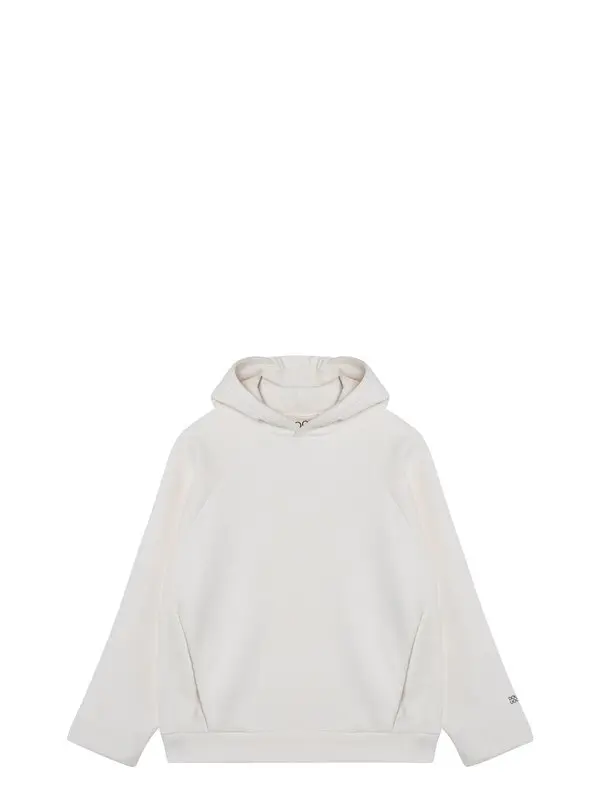 DOUUOD Cotton Blend Hoodie - White
