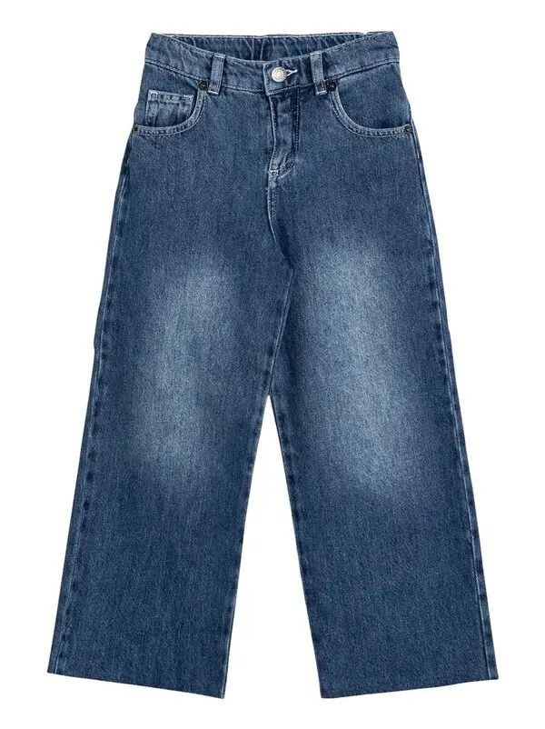 DOUUOD Washed Denim Jeans - Blue