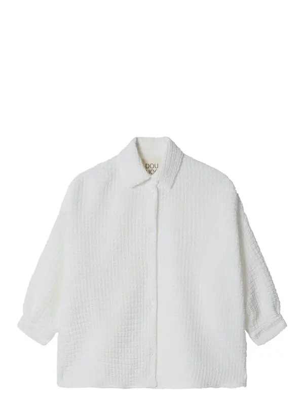 DOUUOD Aneto Textured Fabric Shirt - White
